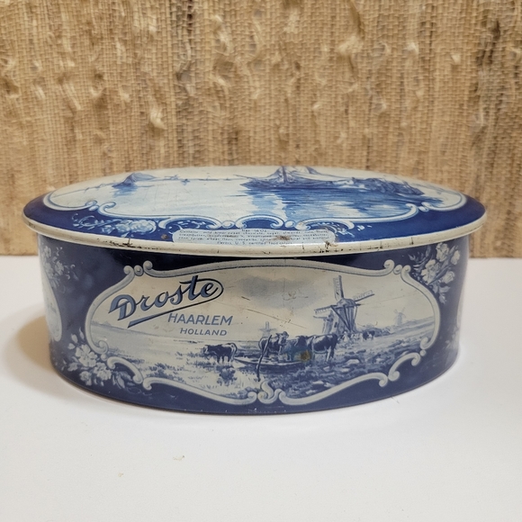 Droste Haarlem Tin | Kitchen | Vintage Droste Haarlem Oval Shape Sweet ...